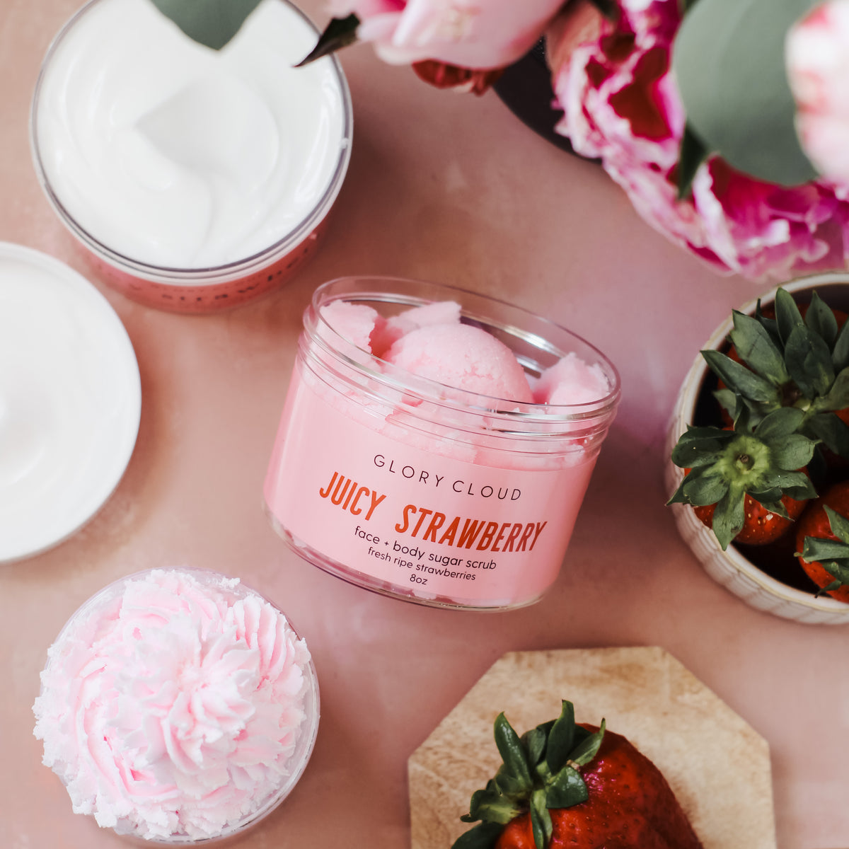 Juicy Strawberry - Cloud Scrub | Glory Cloud USA
